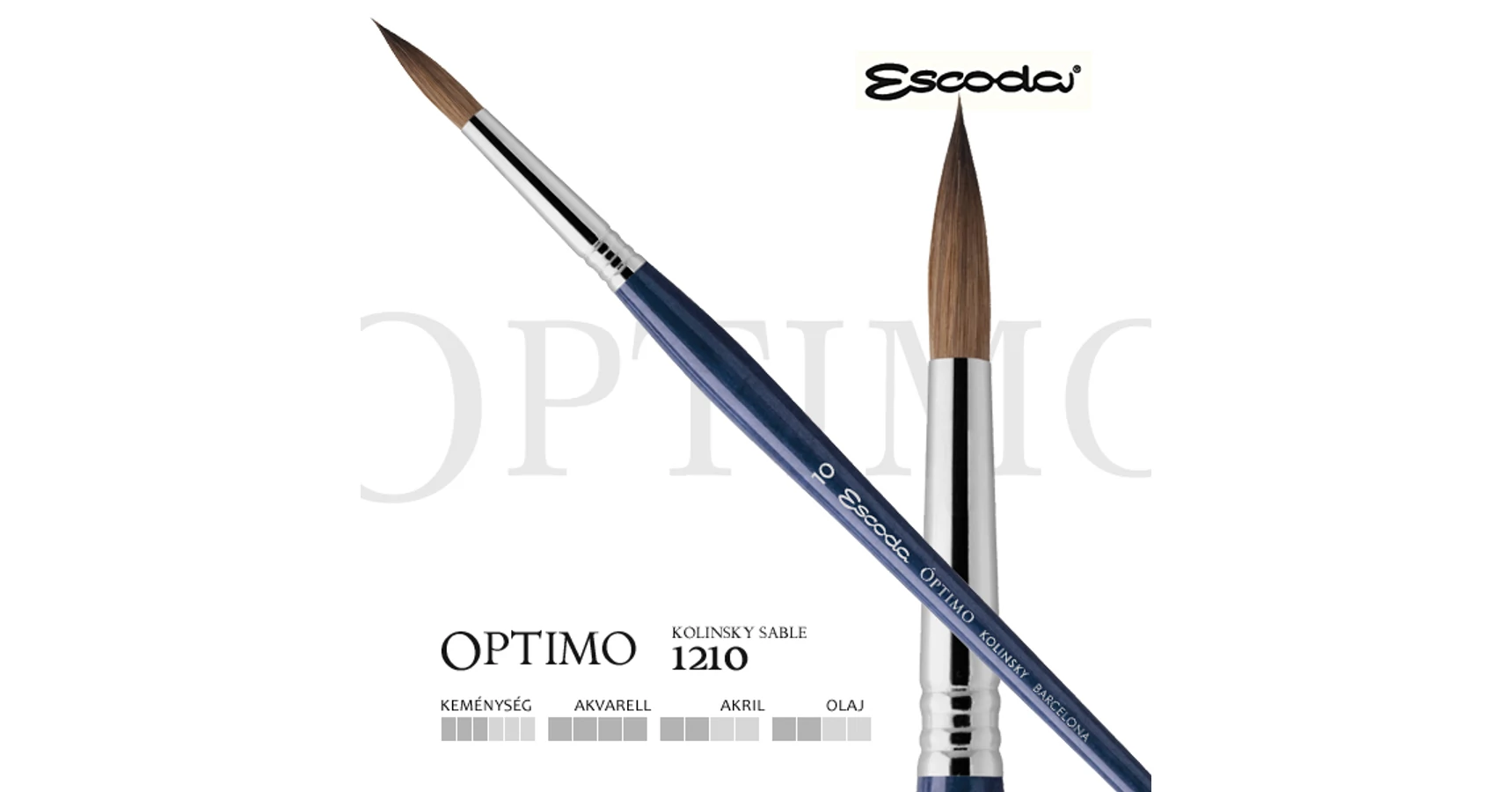 Escoda Óptimo | Kolinsky-görény 2 - Art-Center Művészellátó webáruház - festékek, papírok, kellékek